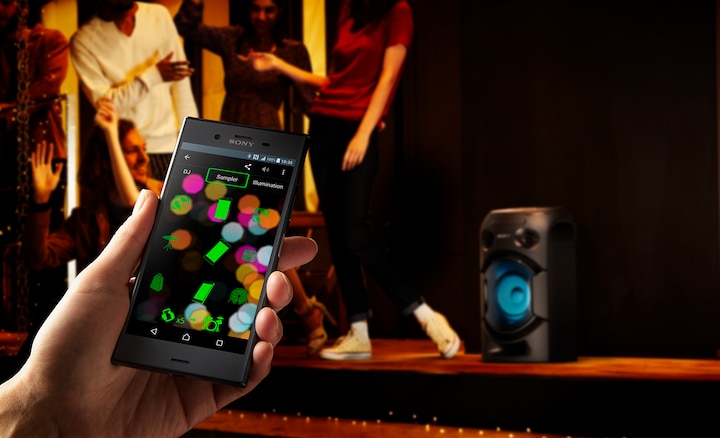 Caixa de som de festa Bluetooth com karaokê e luzes | MHC-V21D | Sony ...
